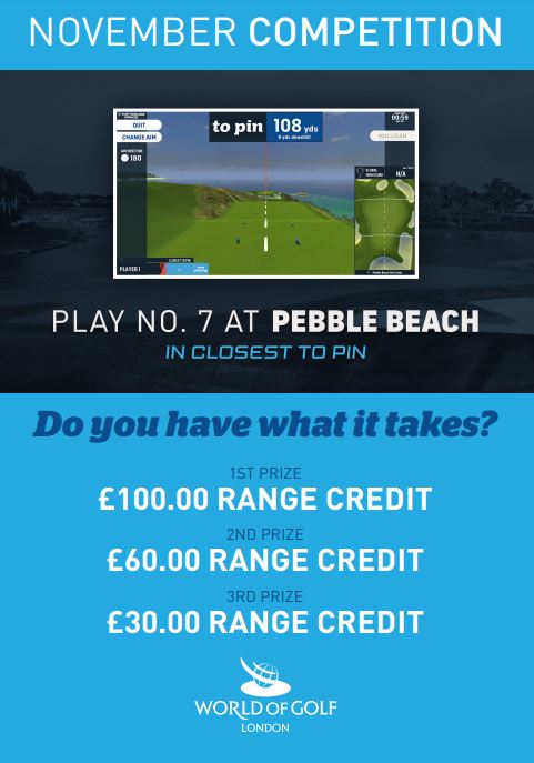 Pebble Beach hole 7 nearest the pin competition - World of Golf London ...