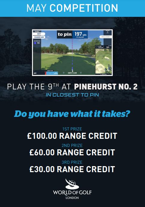 May nearest the pin competition - World of Golf London : World of Golf ...